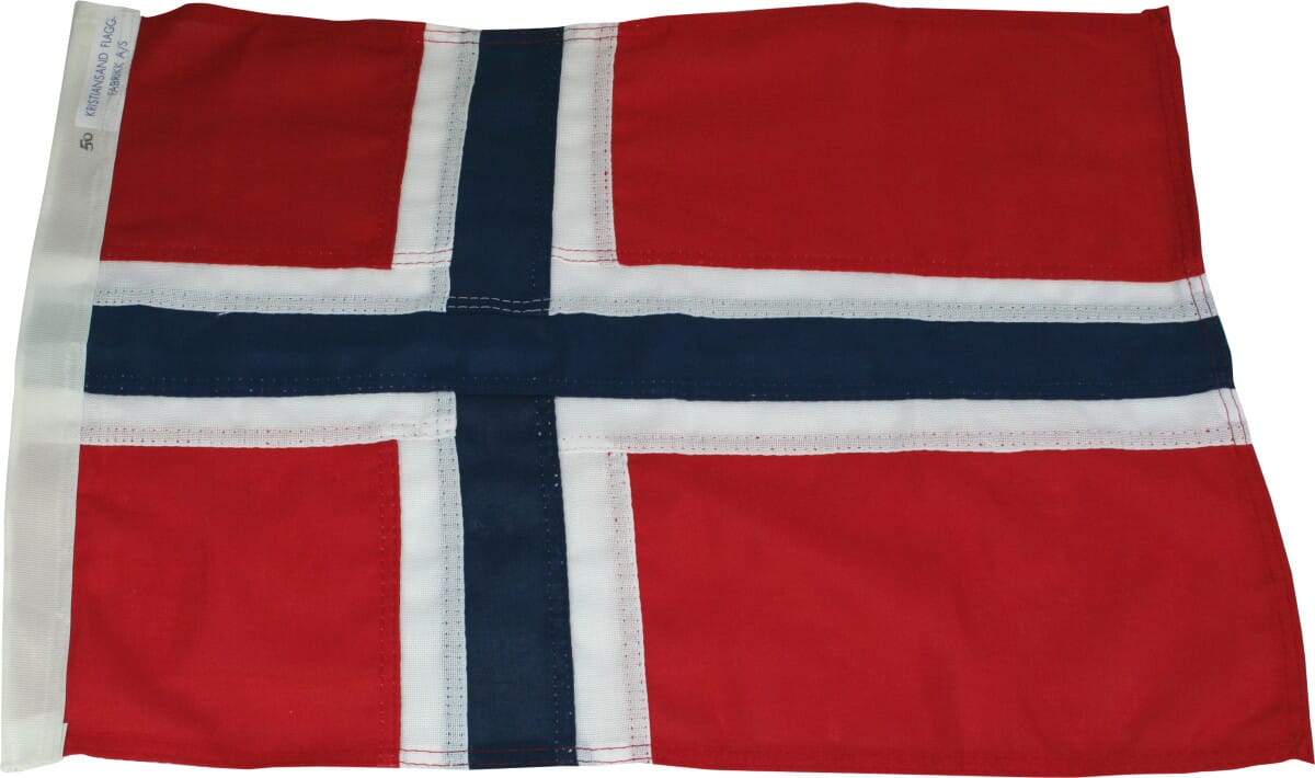 Norsk båtflagg polyester 150 cm - Eurofritid.no