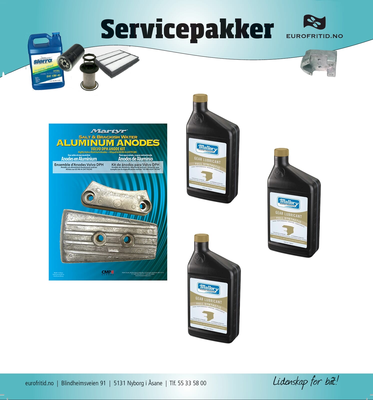 Volvo Penta Drev Servicekit - Eurofritid.no